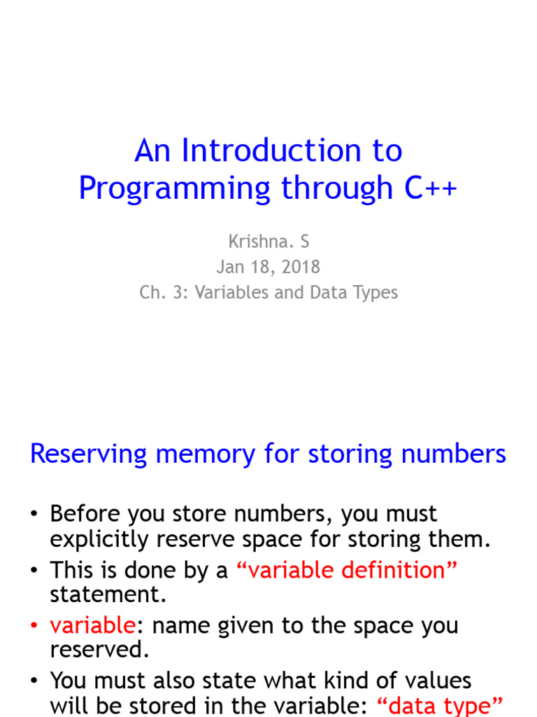 Ch 3 Pdf Integer Computer Science Variable Computer Science 8892