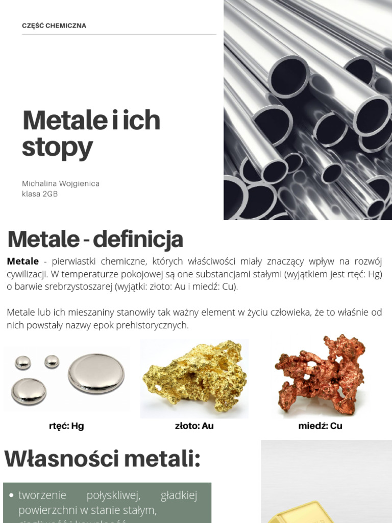 Metale I Ich Stopy | PDF