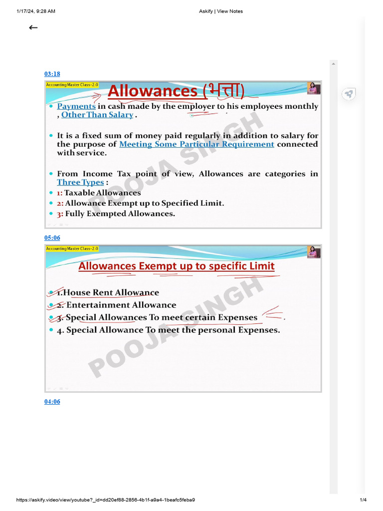 ALLOWANCES | PDF
