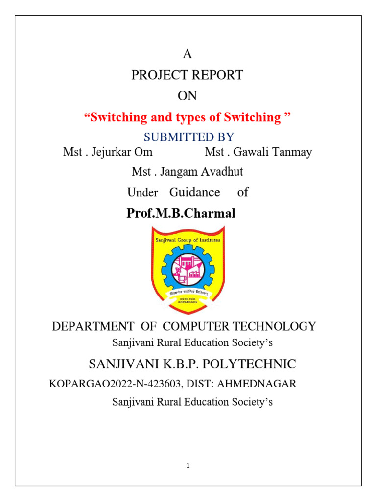 DCC Micro Project | PDF | Computer Network | Network Switch