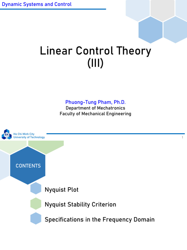 PDF - Chương 3 - Linear Control Theory (III) | PDF | Mechanics | Control Theory