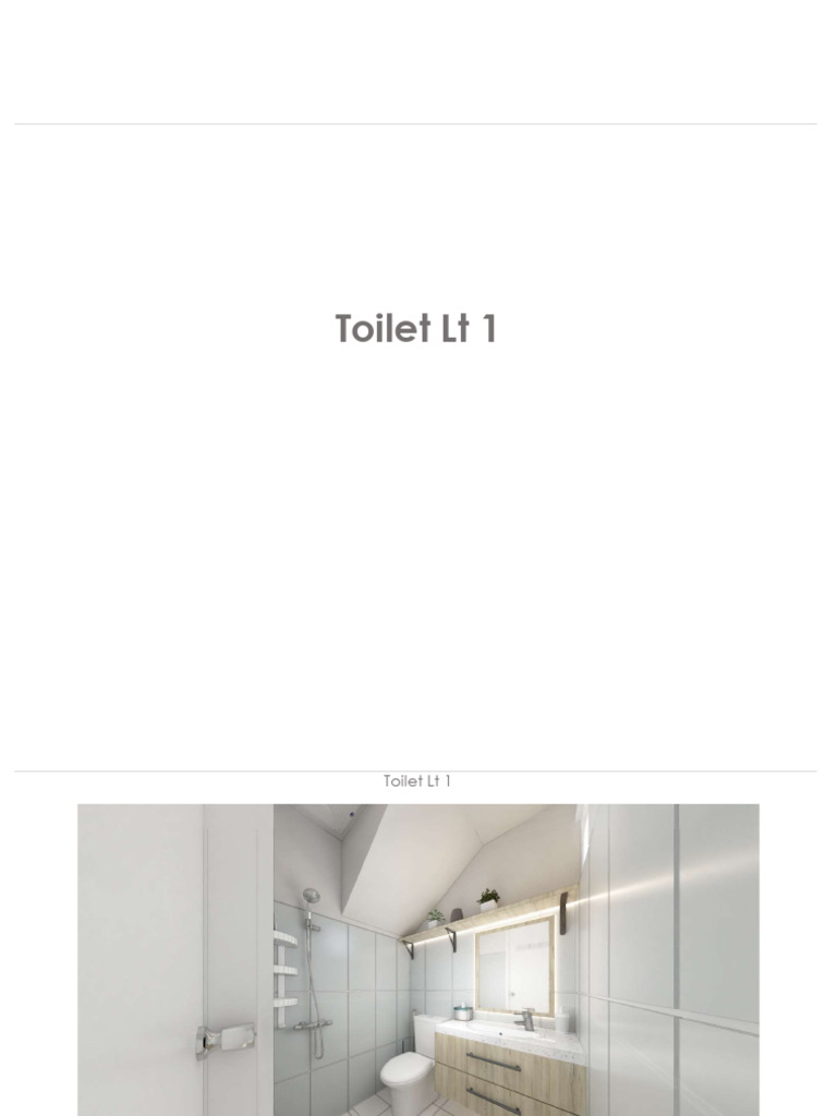 Lembar kerja toilet lt1, ruang kerja, ruang tamu | PDF