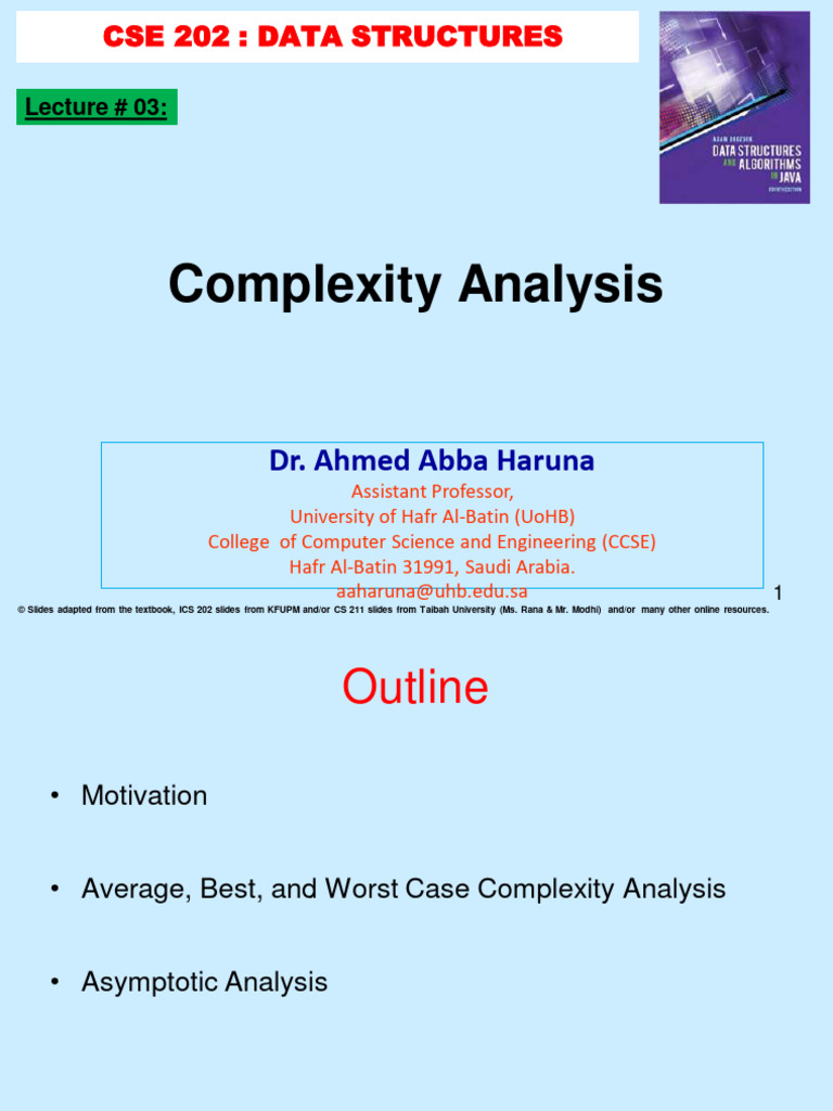 Lecture 03 Complexity Analysis Pdf Time Complexity Computational Complexity Theory 7419