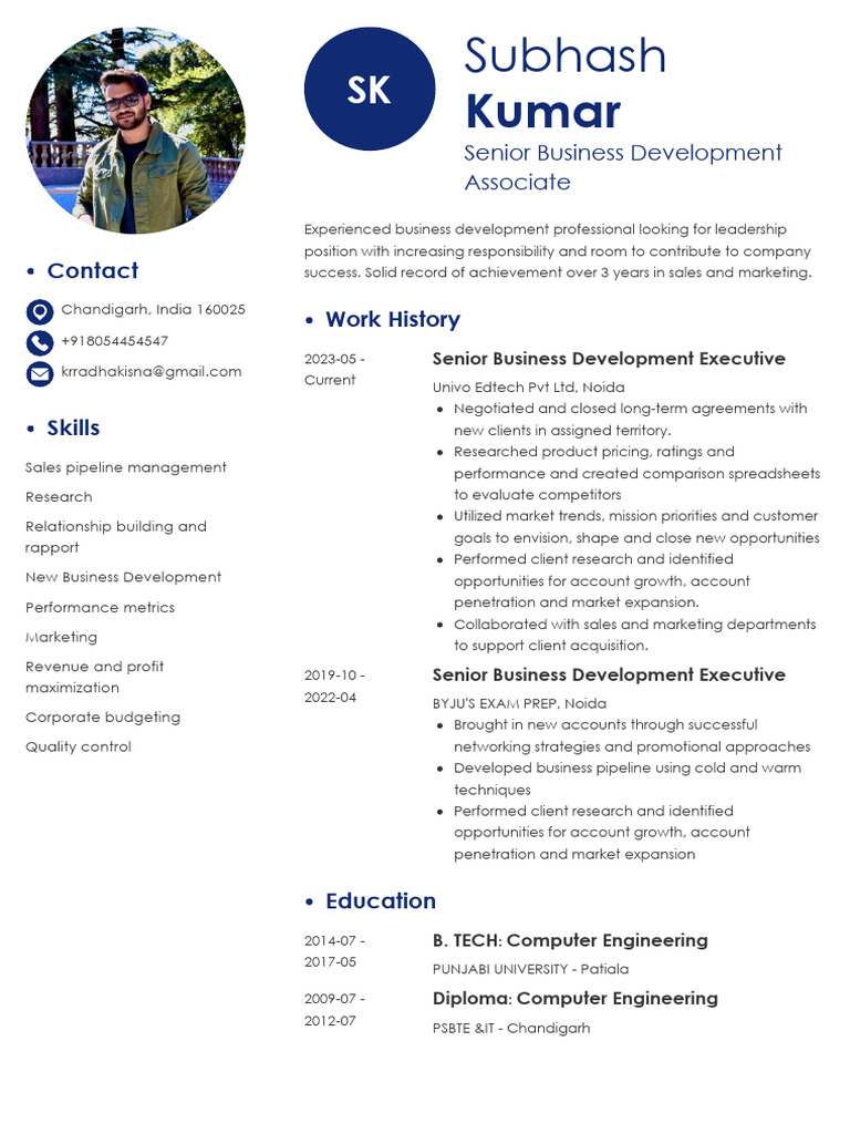 Kumar: Subhash | PDF | Sales | Business