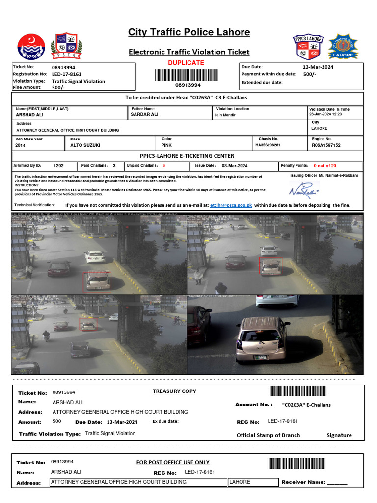 Led 17 8161 | PDF | Traffic Ticket | Driving