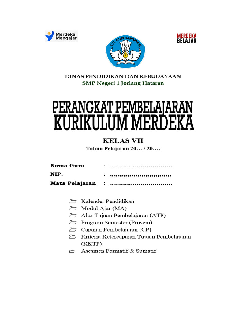 Cover Perangkat Ajar Gabungan Kurikulum Merdeka - Silabus - Web.id | PDF