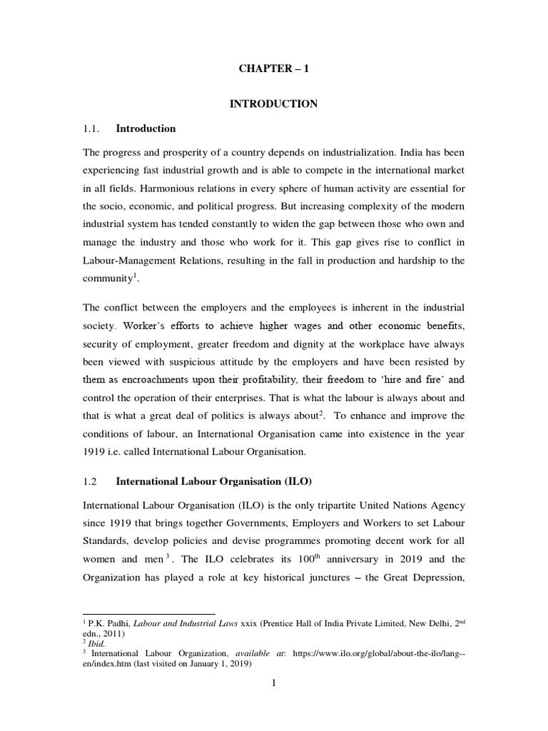 03_chapter 1 | PDF | International Labour Organization | Labour Law