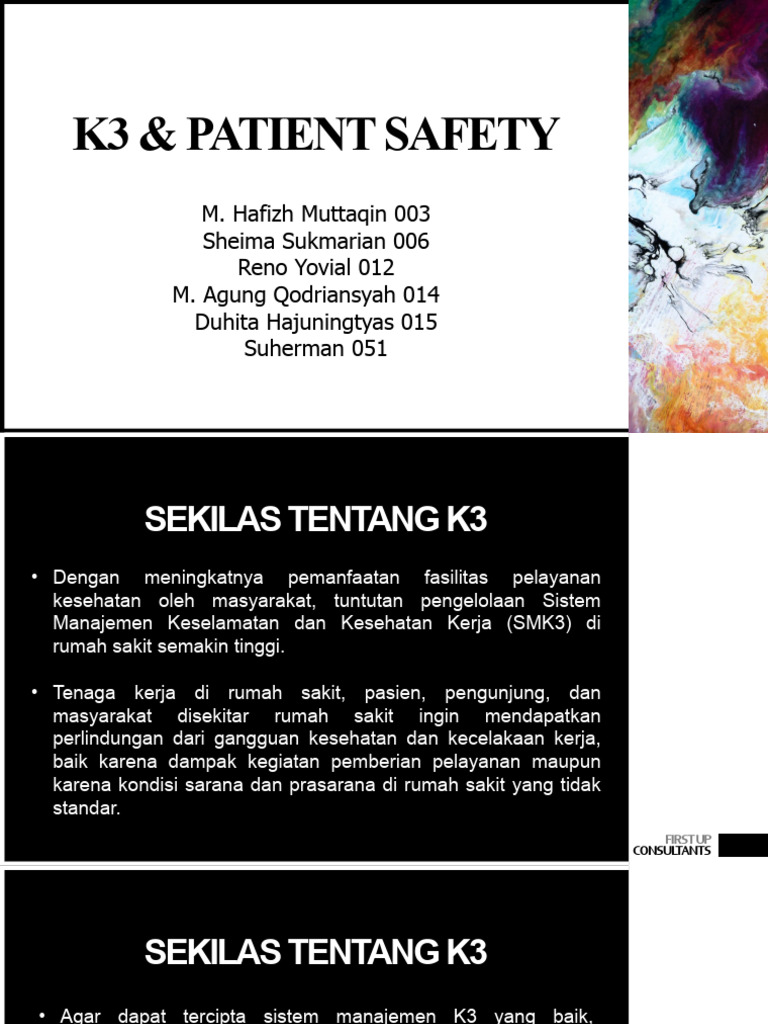 K3 dan Keselamatan Pasien di Rumah Sakit | PDF