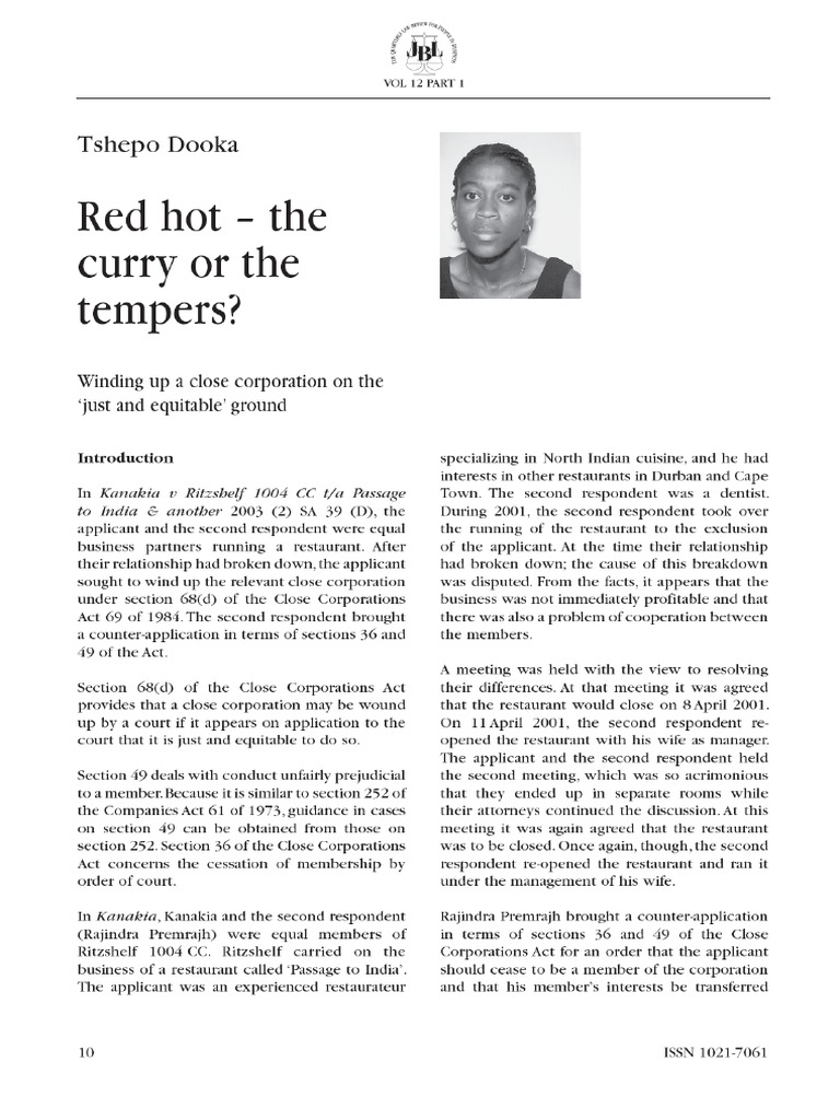 Dooka 2004 Red Hot The Curry or The Tempers | PDF