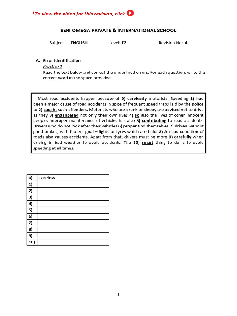 Revision 4 English F2 | PDF | Rainforest | Trees