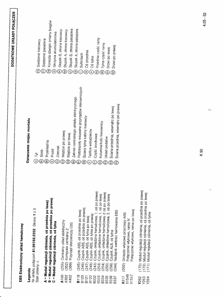 Man Tga Schemat Polaczen Elektr Ebs | PDF
