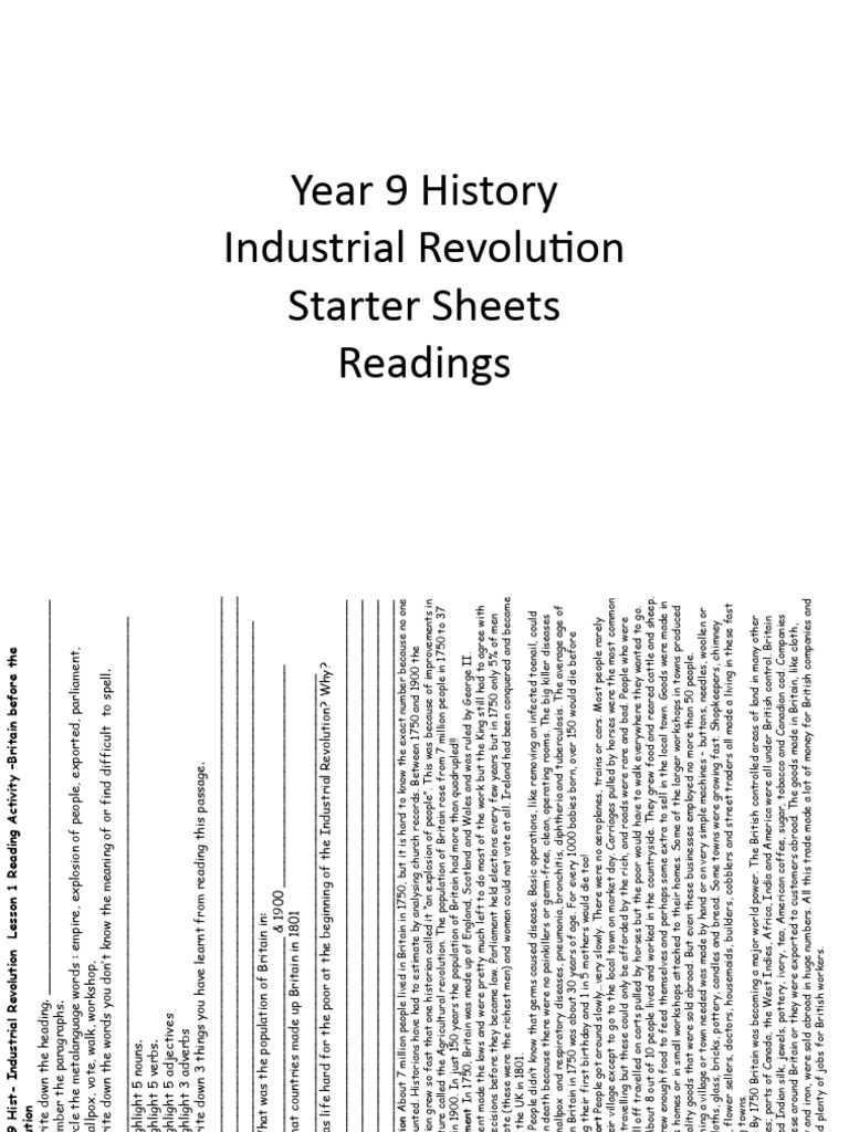 Industrial Revolution | PDF | Industrial Revolution | Cotton