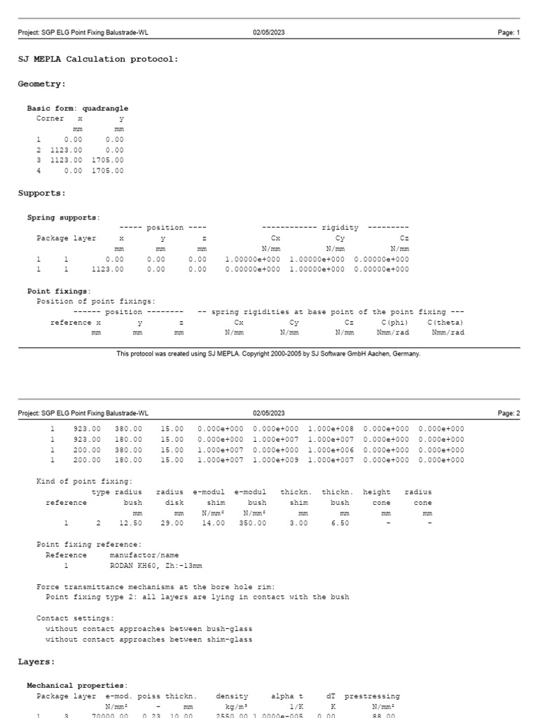 Point Fixing Balustrade-10mmFT+1.52SGP10mmFT | PDF | Continuum ...
