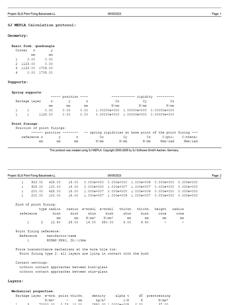 Point Fixing LL-0.89kN | PDF | Physical Quantities | Physics