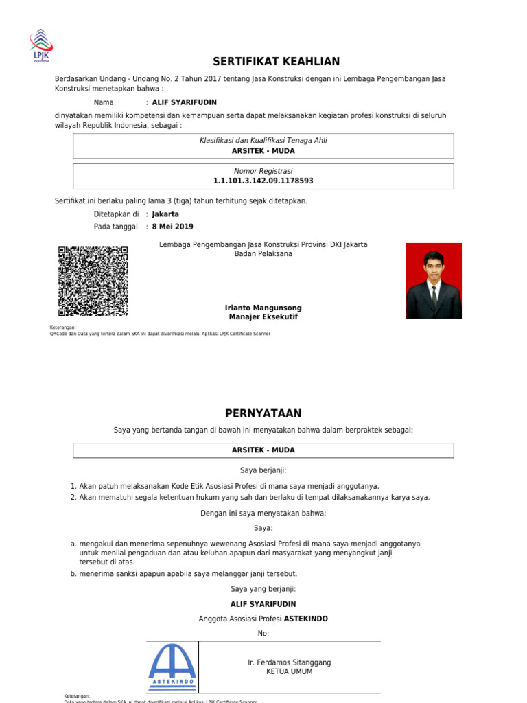 SKA Arsitek Astekindo | PDF