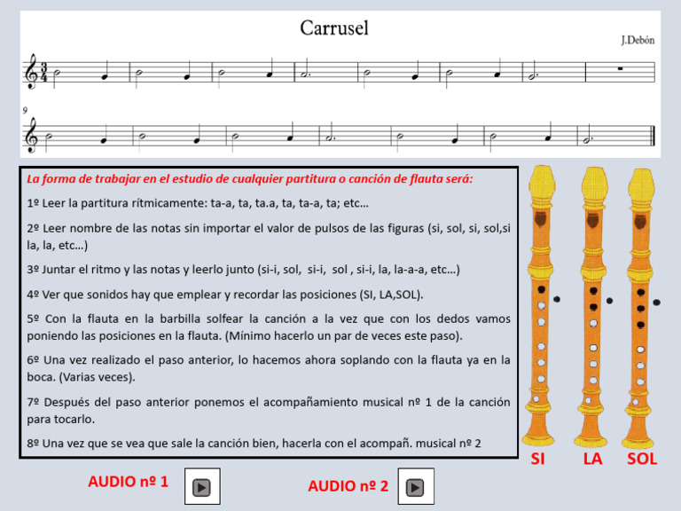 Partitura Flauta Carrusel-2 | PDF