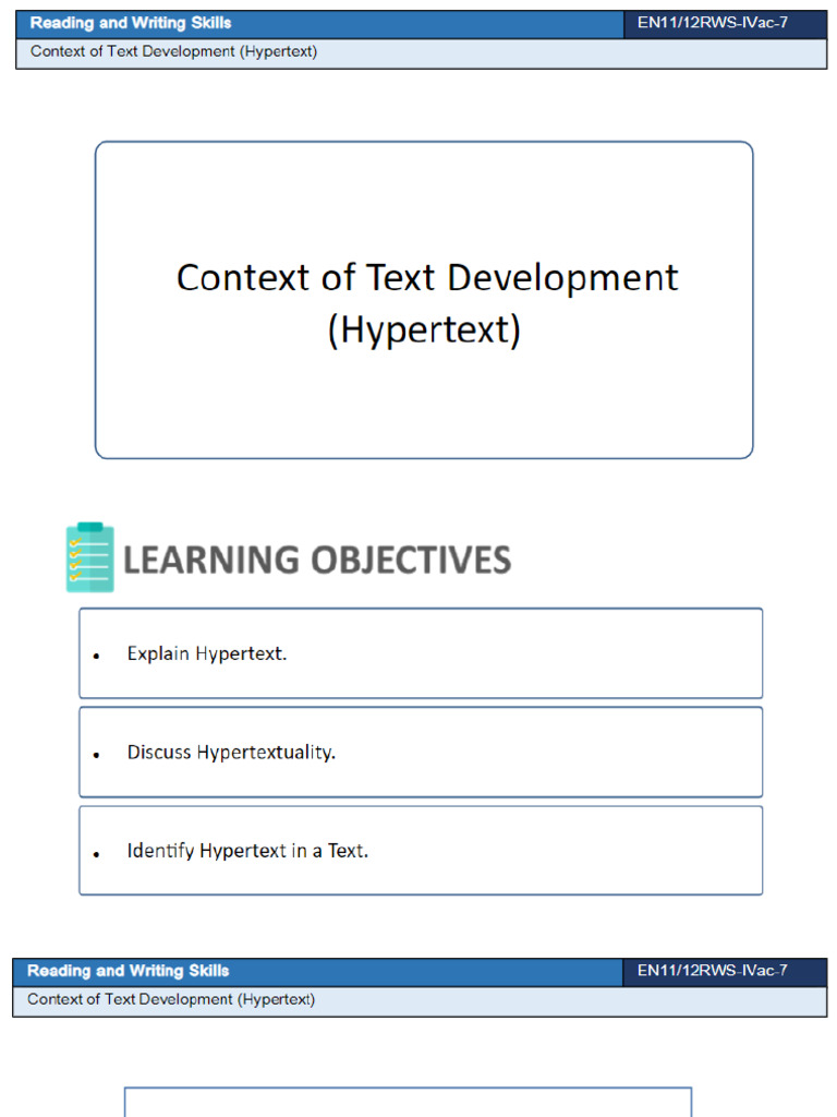 2Q RWS Lesson-3-Hypertext | PDF
