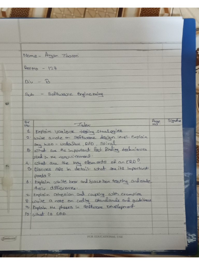 Software Engineering Assignment Do at Your Own Risk | PDF