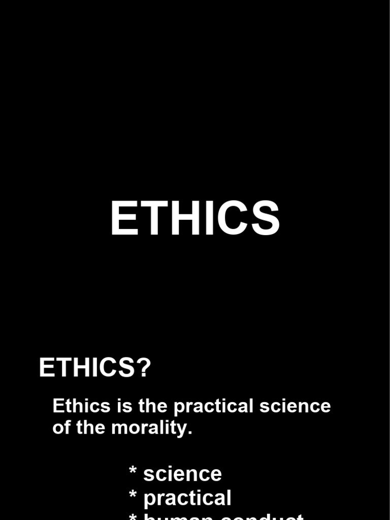 Ethics Intro | PDF
