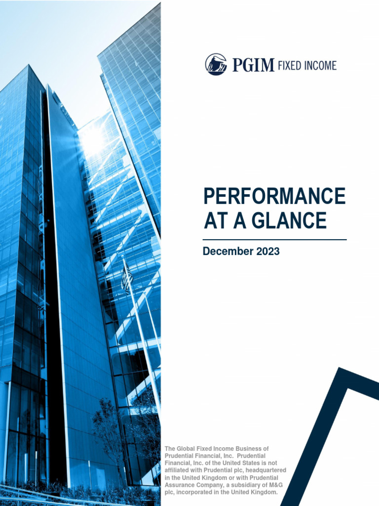 Performance at A Glance 12.31.2023 | PDF | Investing | High Yield Debt