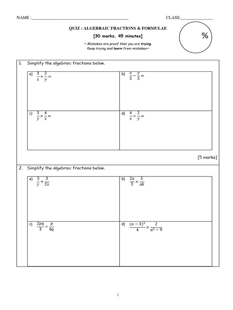 Quiz Algebraic Formulae | PDF | Mathematics | Algebra Quiz Algebraic Formulae | PDF | Mathematics | Algebra