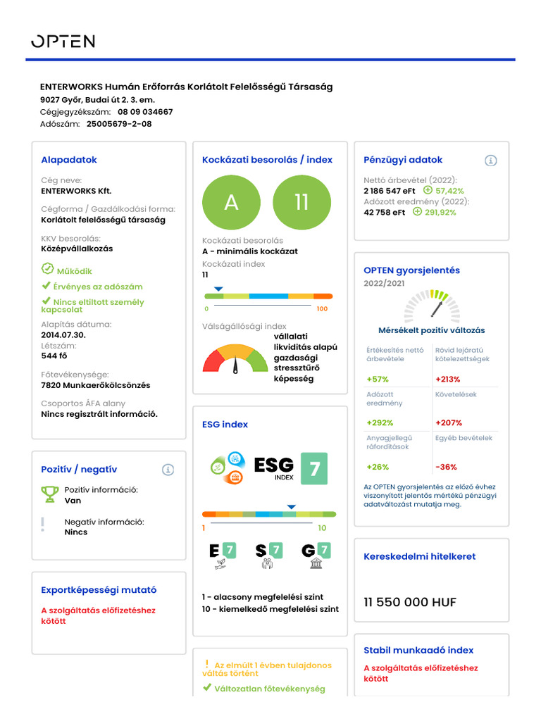 ENTERWORKS Opten Cegriport 0109194253 | PDF