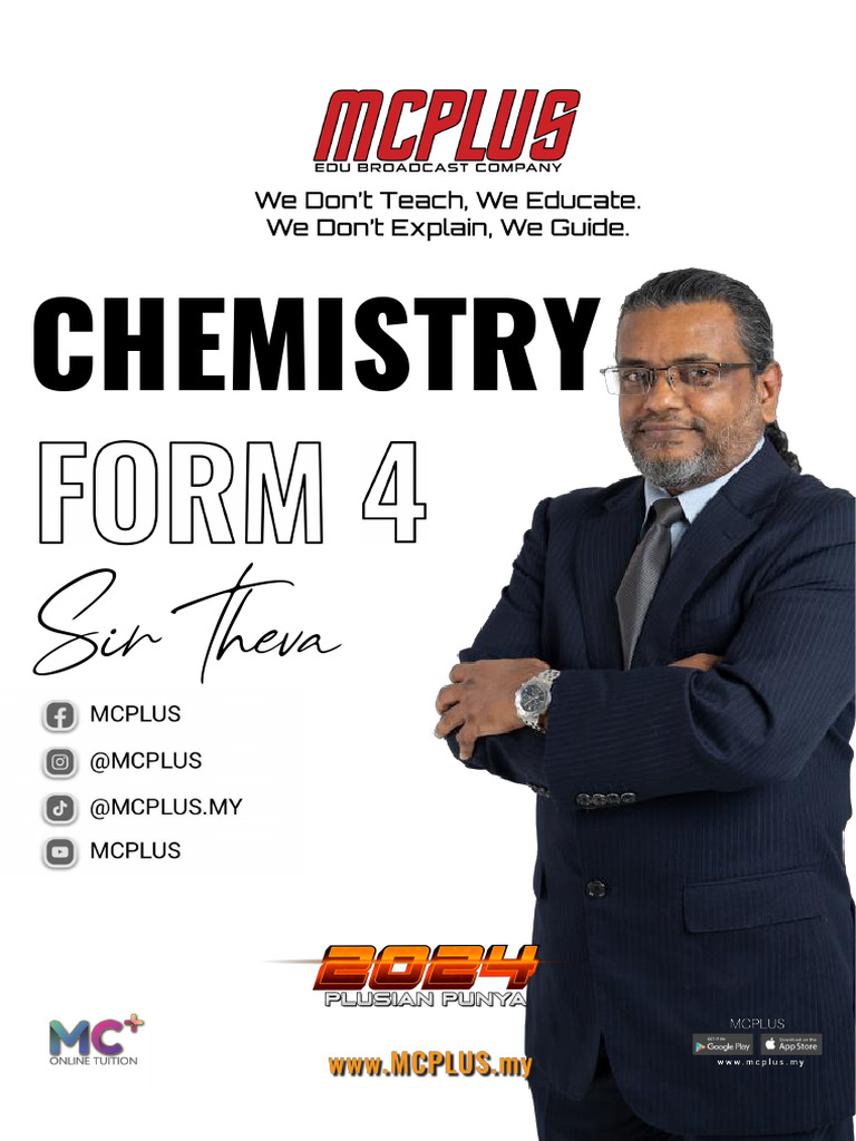 Form 4 Chemistry MR Theva 22.02.2024 | PDF | Atoms | Atomic Nucleus