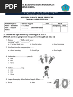 Soal Sumatif Tengah Semester 1 Kelas 1 Mapel Bahasa Inggris Dan Kunci Jawabannya | PDF