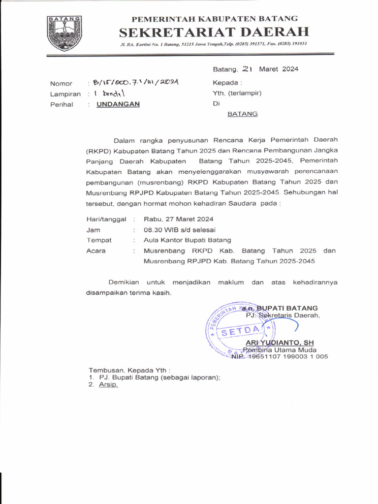 UND MUSREN RKPD & RPJPD-stakeholder | PDF