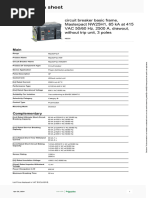 Product Data Sheet: Circuit Breaker Masterpact NW25H1 - 2500 A - 4 ...