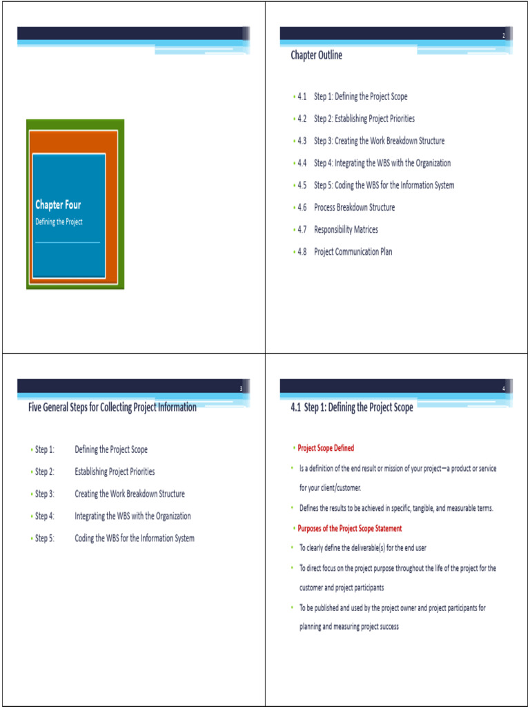 Chapter 4_Defining Project | PDF | Business | Computing
