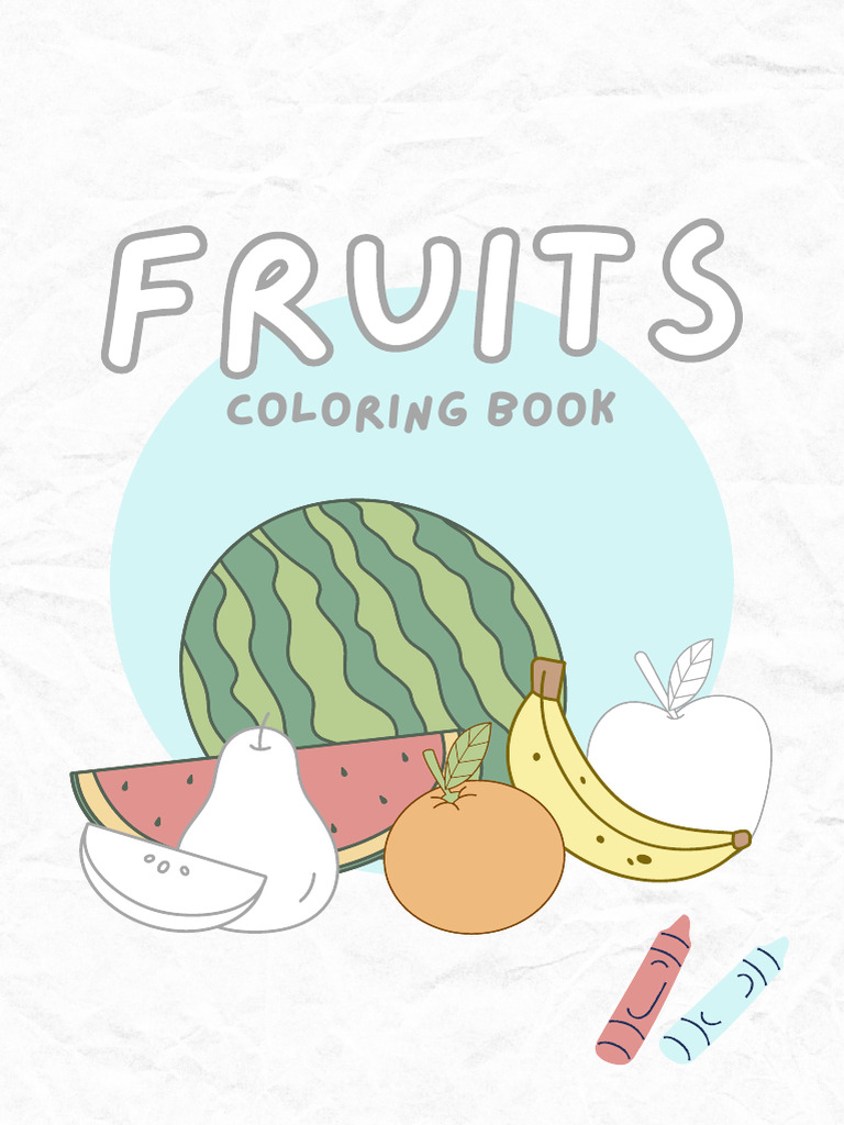 Fruits-Coloring Book | PDF