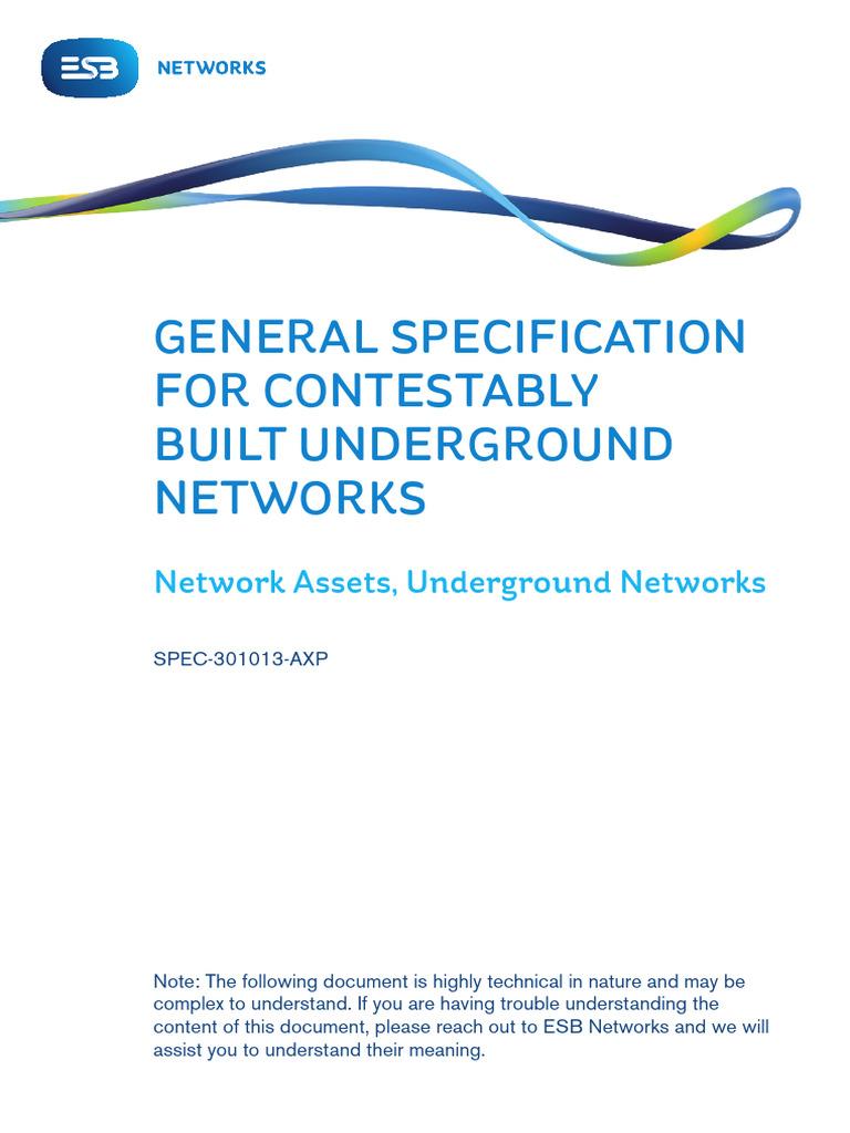 3016 00040271 ESB General Spec Document - 18149 - v01 | PDF | Quality ...