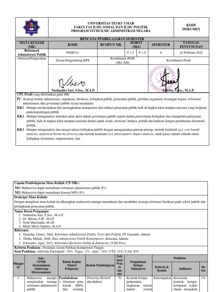 Reformasi Administrasi Publik: Konsep dan Implementasi | PDF