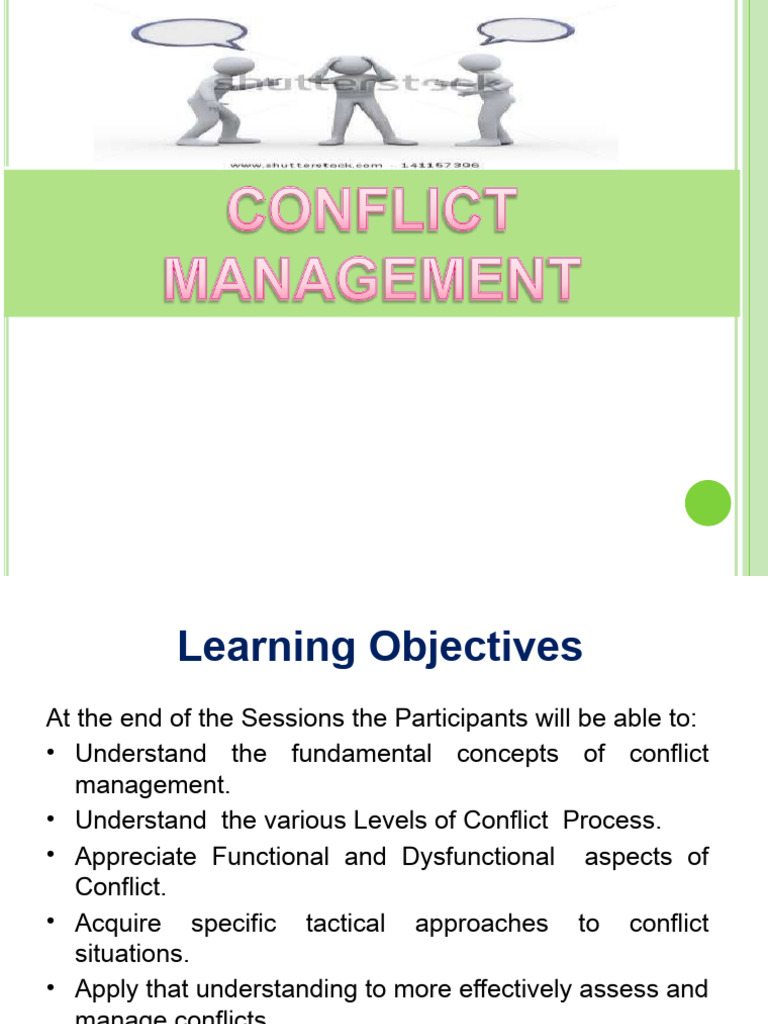 Conflict Management | PDF | Conflict Resolution | Cognition