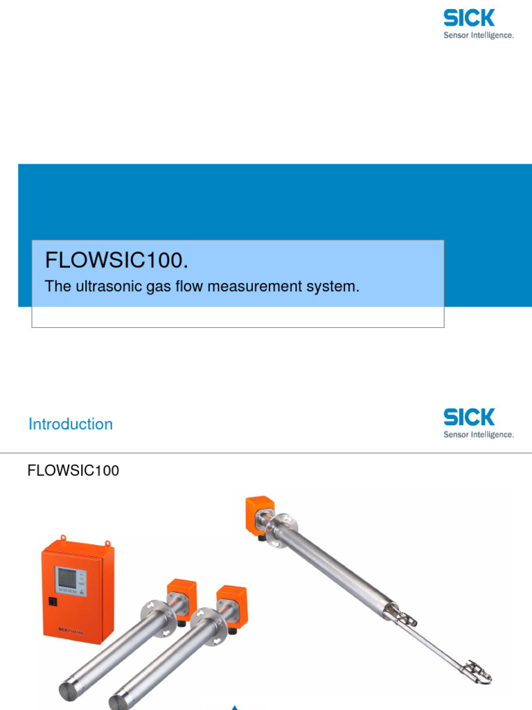 Flowsic100 Full | PDF | Flow Measurement | Gases
