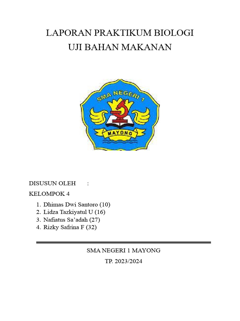 Laporan Praktikum Biologi | PDF | Kesehatan Holistik | Sains & Matematika