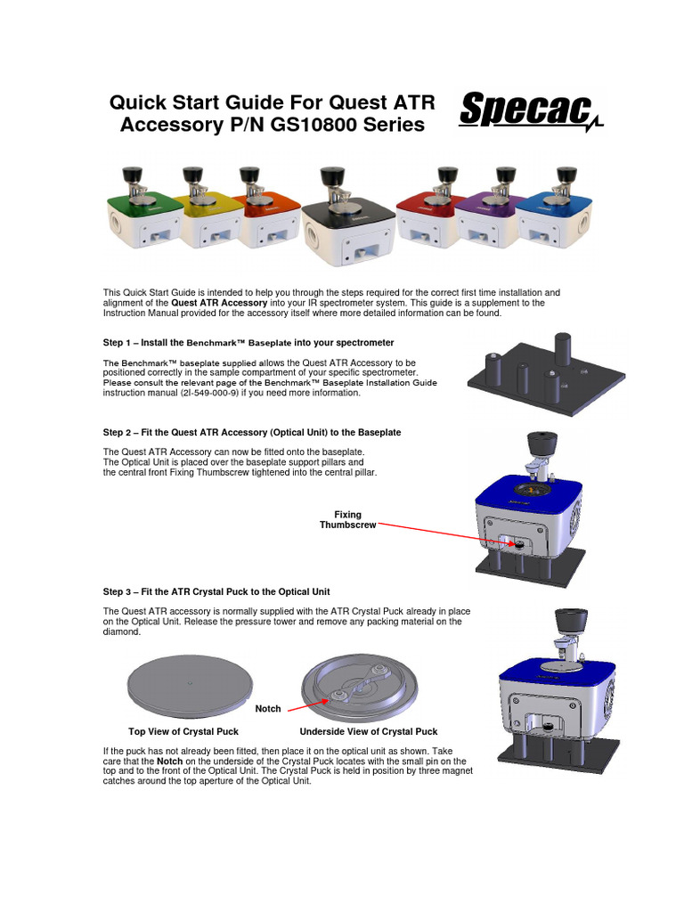 QS-10800-8 Quick Start Guide For Quest ATR | PDF