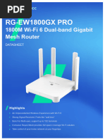 RG-RAP2260 (G) Datasheet 20241101 | PDF | Ieee 802.11 | Wi Fi