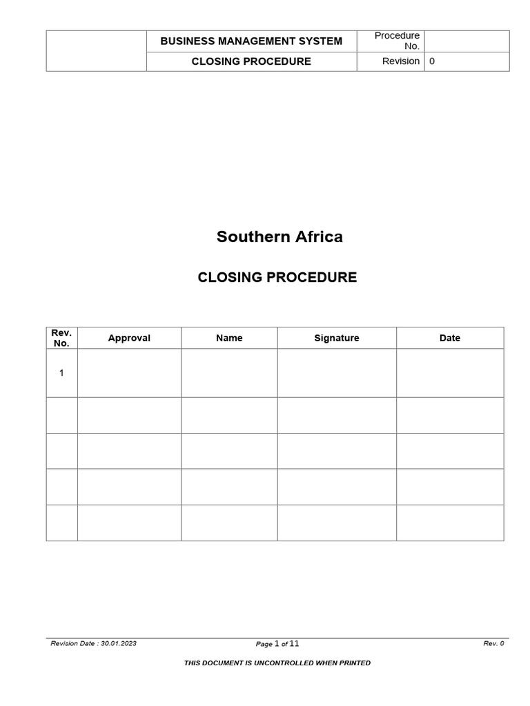 Copy of Closing Process Procedure (1) | PDF | Accounts Payable | Accounting