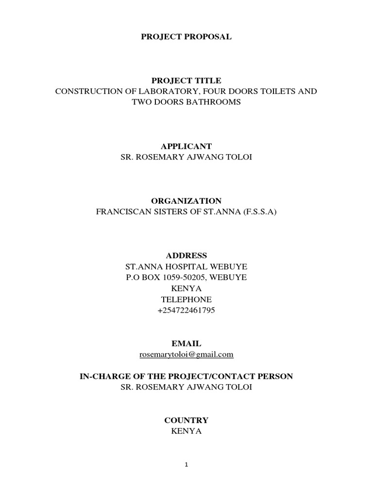 Hospital Infrastructure Improvement Proposal | PDF | Hospital | Health Care