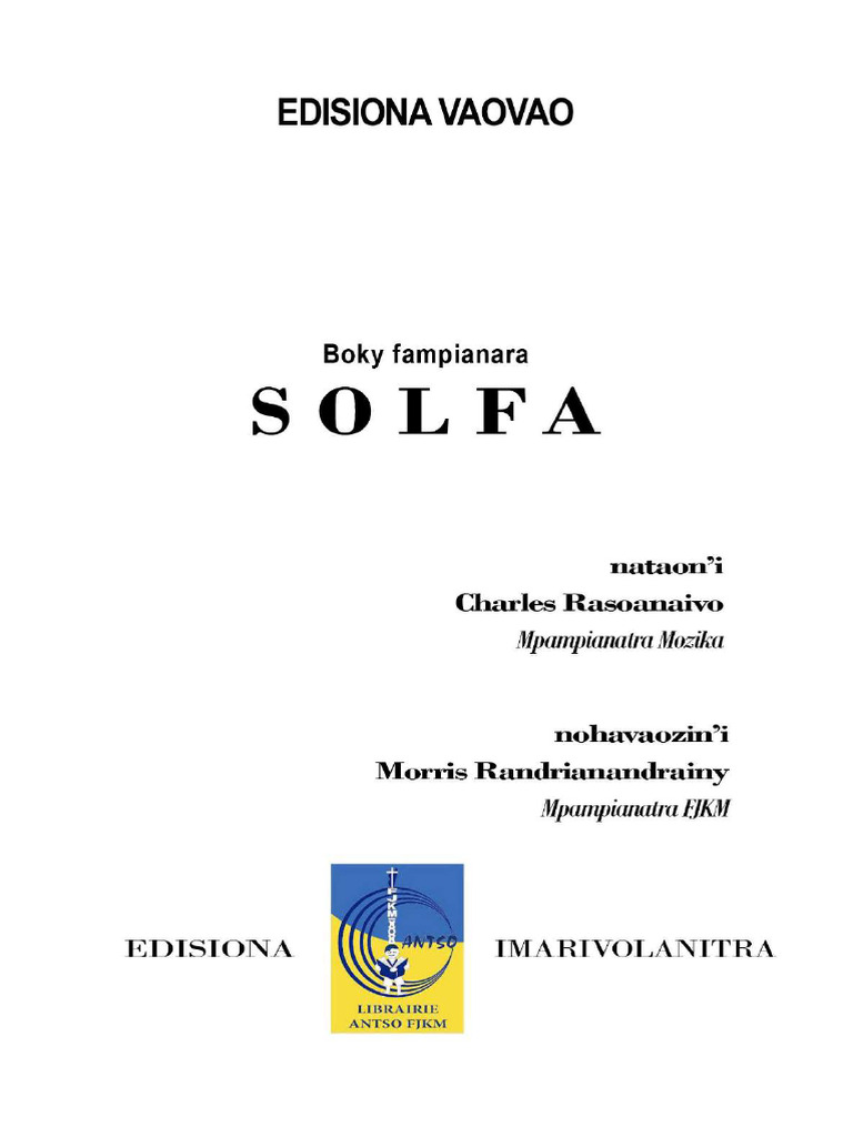 Solfa Complet Teny Malagasy | PDF