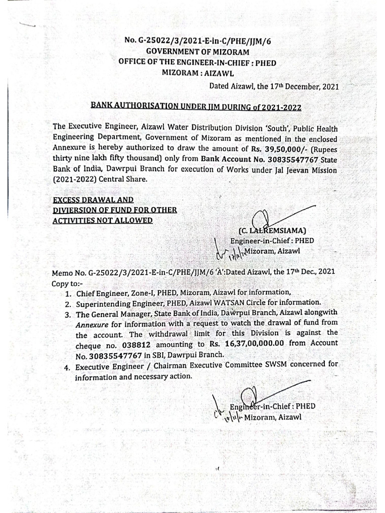 1st Tranche 1st Instalment | PDF