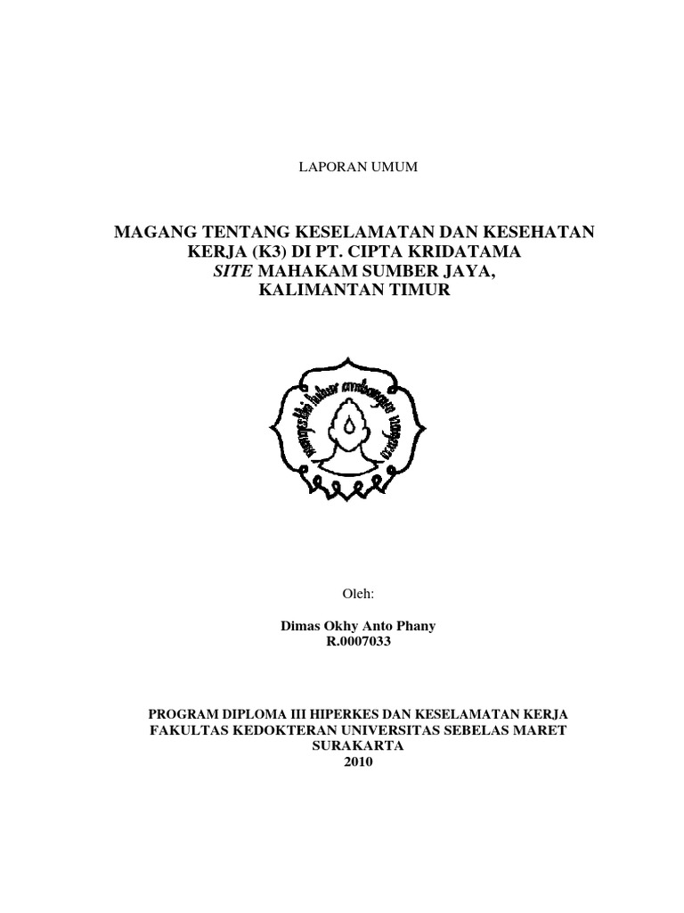 Magang K3 di PT. Cipta Kridatama | PDF | Bisnis | Komputer
