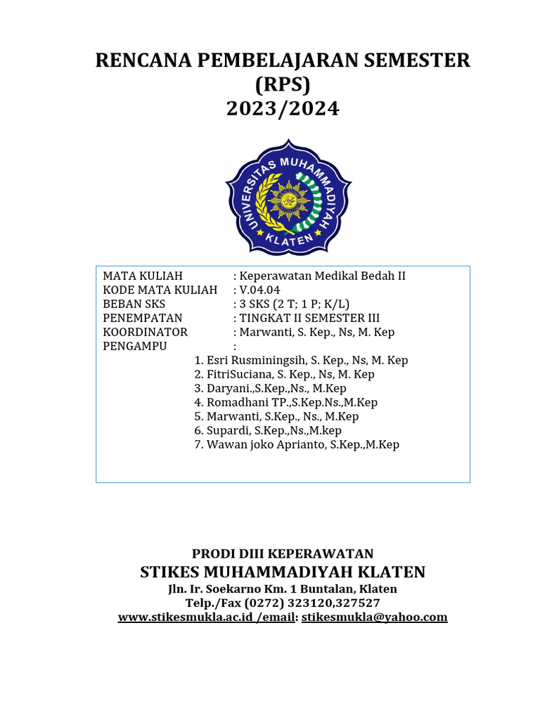 RPS - KMB Ii 2023 - 24 | PDF
