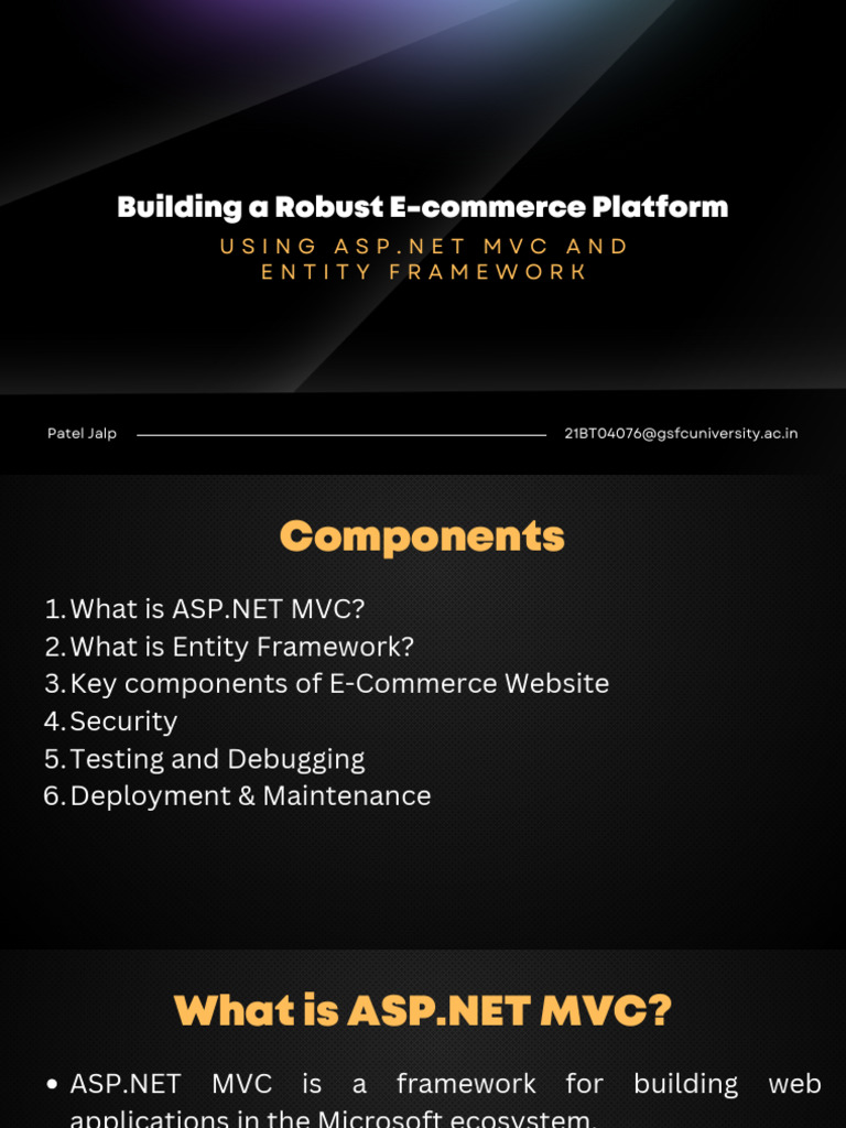 ASP.NET MVC E-Commerce Development Guide | PDF | Entity Framework ...
