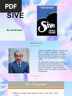 Sive - Key Moments Etc | PDF | Actor | Novels