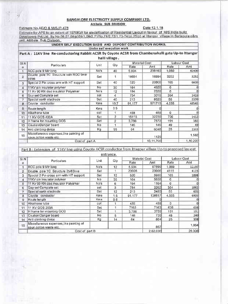 Estimate | PDF | Electronics | Building Materials
