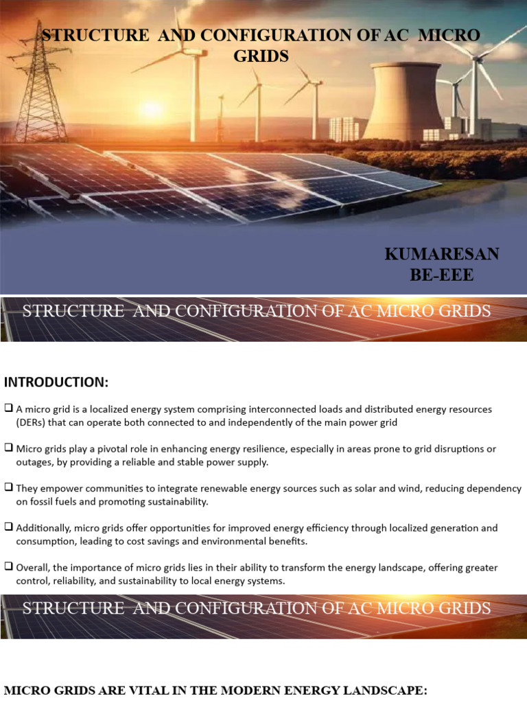 Structure and Configuration of Ac Micro Grids | PDF | Electric Power ...