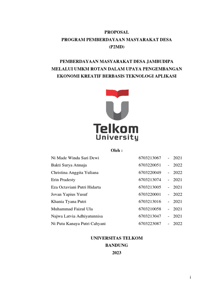 Pemberdayaan UMKM Rotan Desa Jambudipa | PDF | Ilmu Sosial